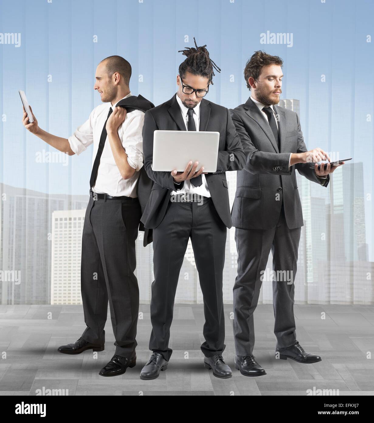Business people very busy Stock Photo - Alamy