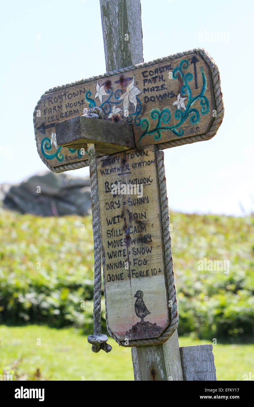 Weather station sign hi-res stock photography and images - Alamy