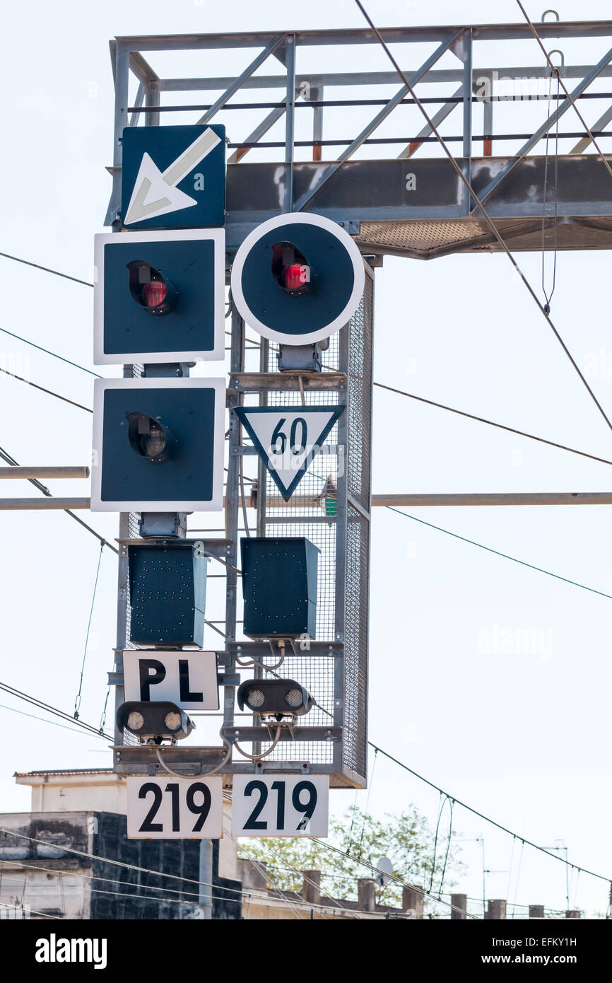Fire station warning traffic sign hi-res stock photography and images ...