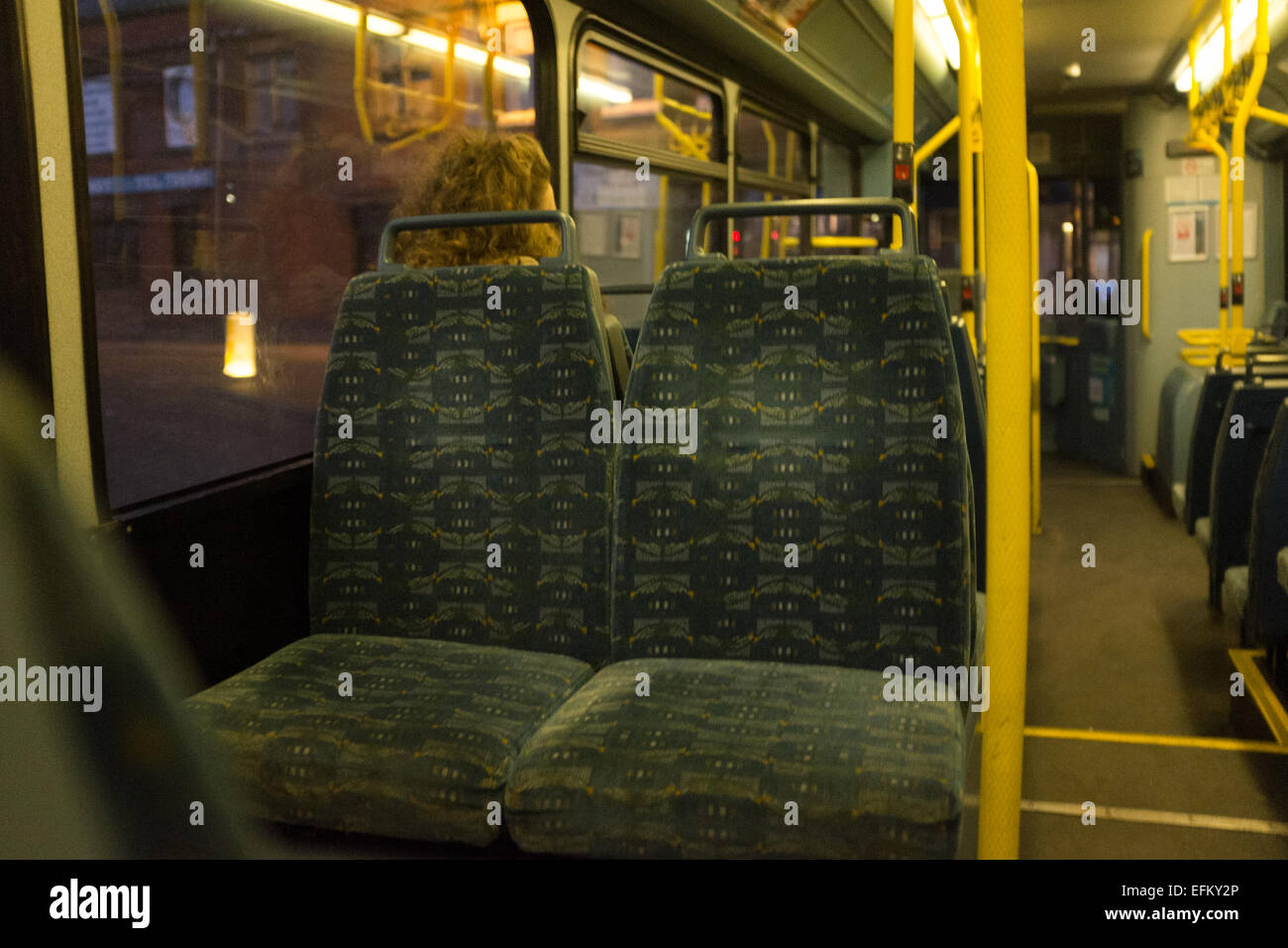 Empty bus seats Stock Photo - Alamy