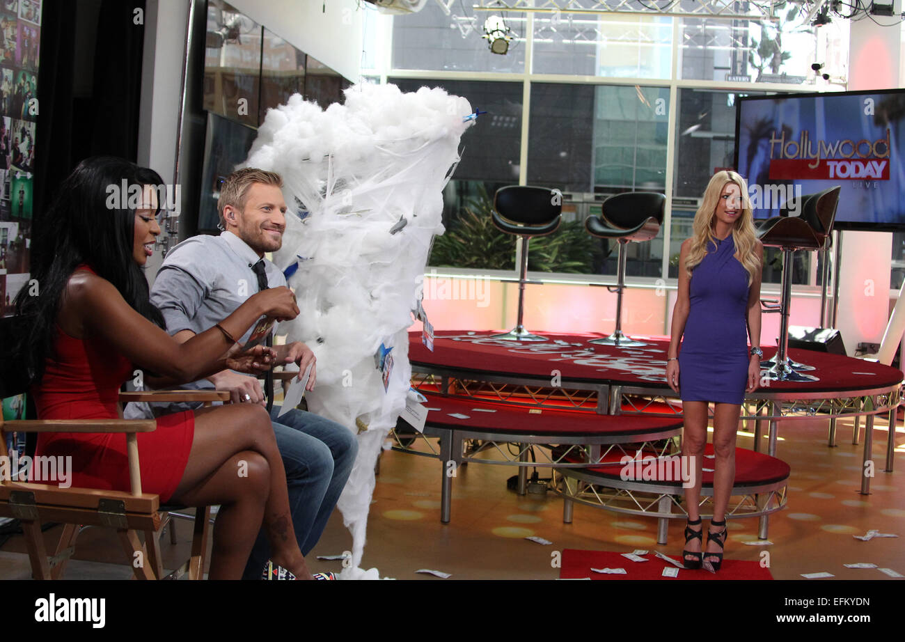 Tara Reid Visits Hollywood Today Live Featuring: Tanner Thomason ...