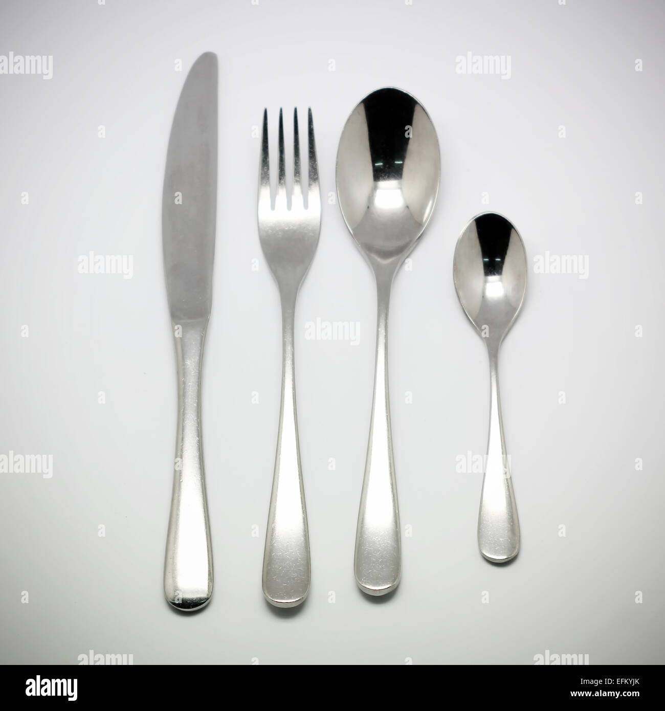 spoon fork and knife Stock Photo - Alamy
