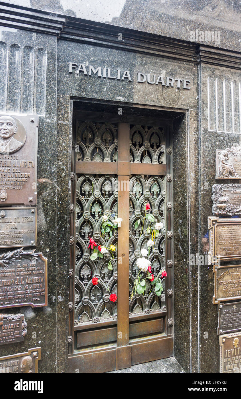 Exterior of the iconic Duarte family (Familia Duarte) mausoleum and ...