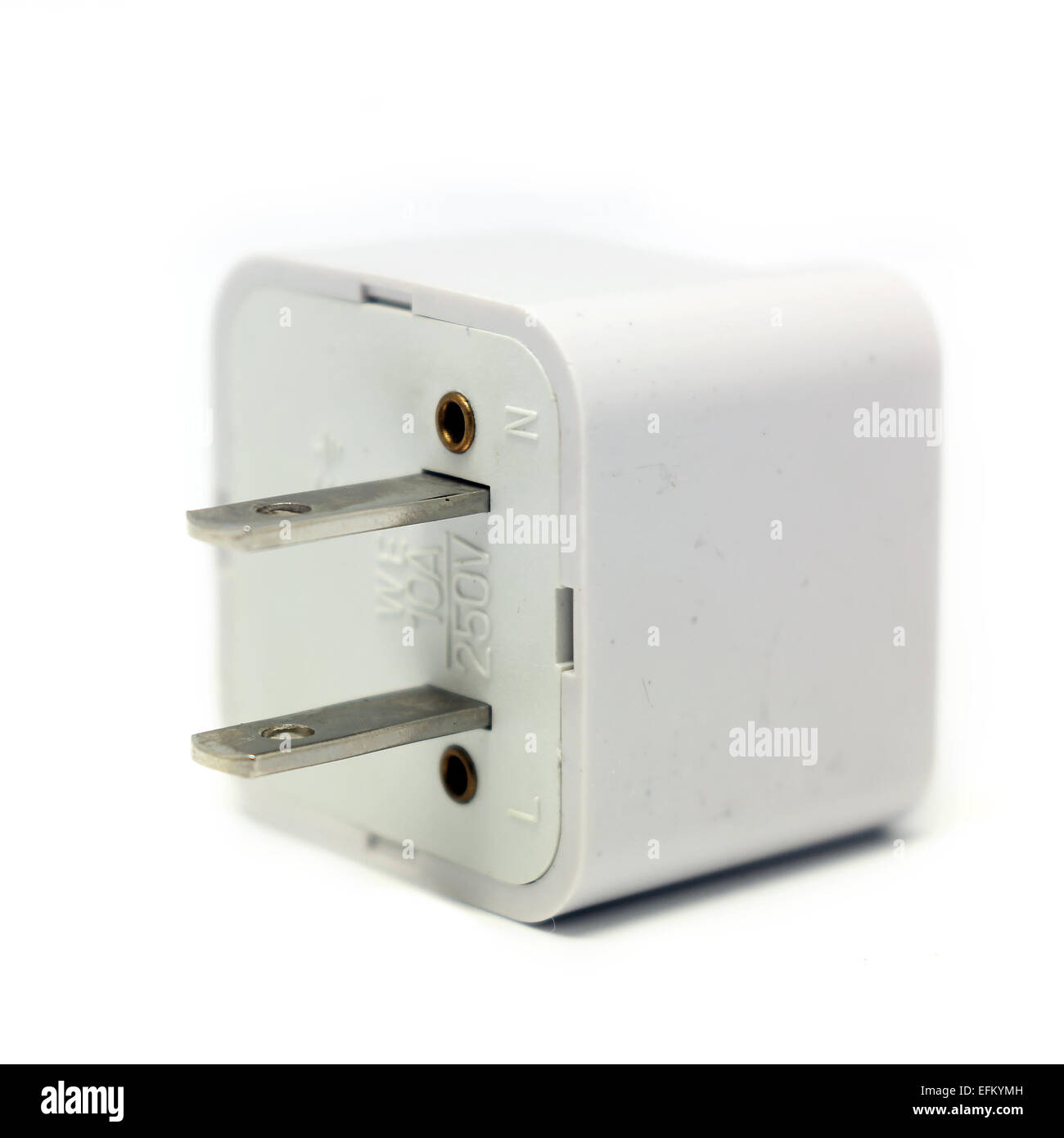 electrical plug isolated on white background Stock Photo - Alamy