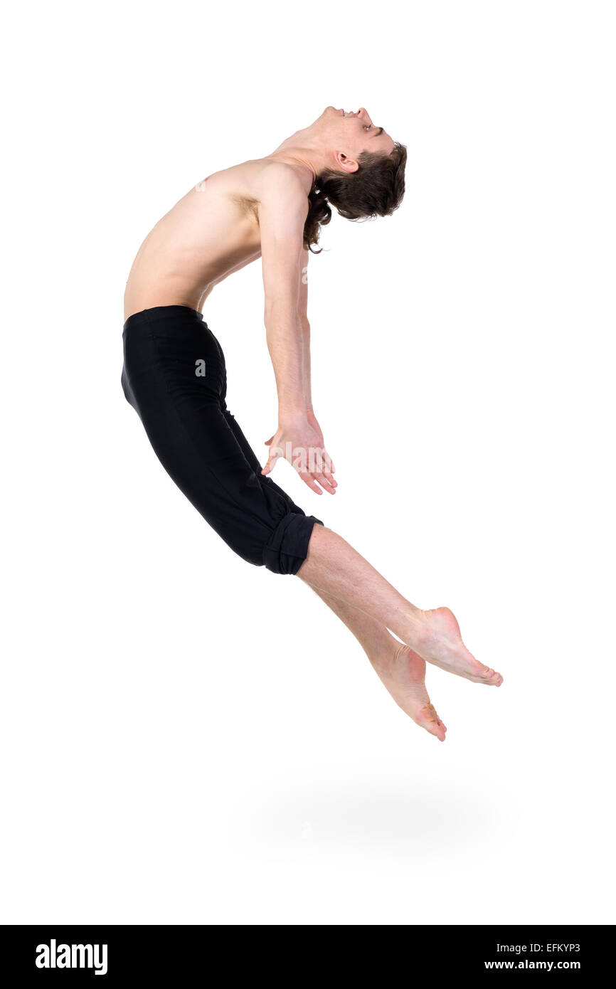 young and stylish modern ballet dancer jumping Stock Photo - Alamy