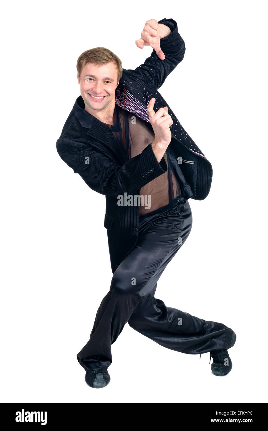 Disco dancer showing some movements Stock Photo - Alamy