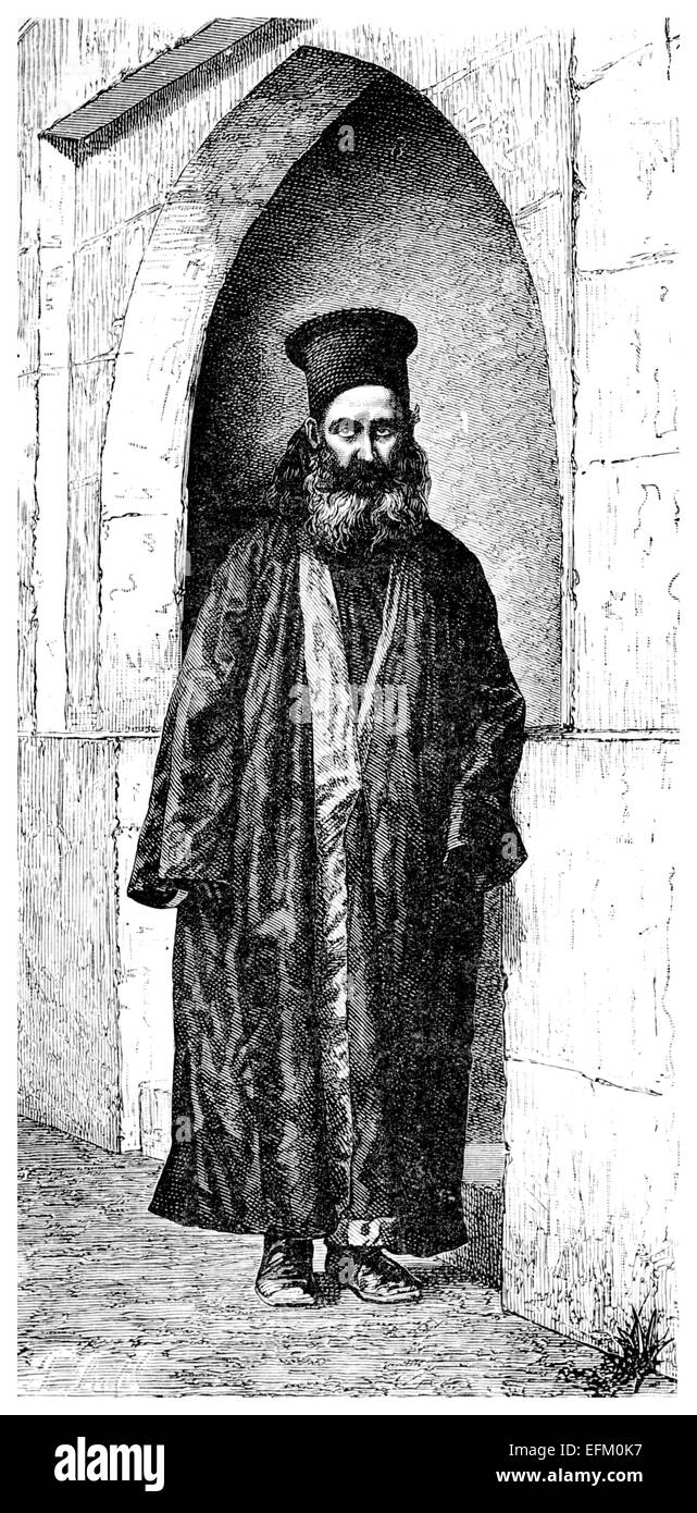 Greece orthodox priest Black and White Stock Photos & Images - Alamy