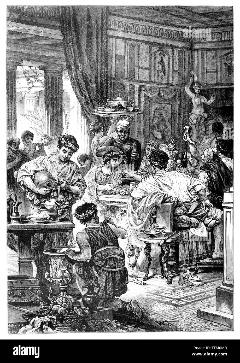 Ancient roman banquet hi-res stock photography and images - Alamy