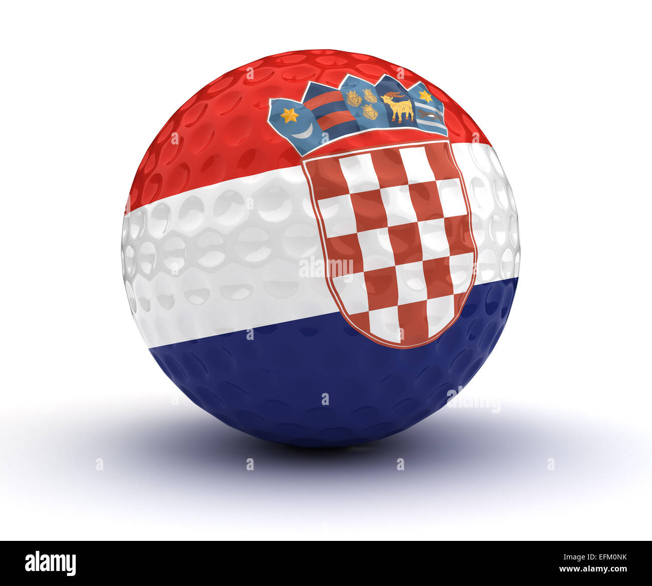 Croatian Golf Ball (Isolated with clipping path Stock Photo - Alamy