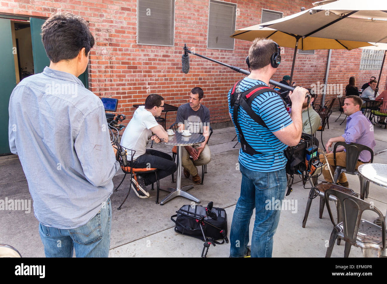 Film production crews hi-res stock photography and images - Alamy