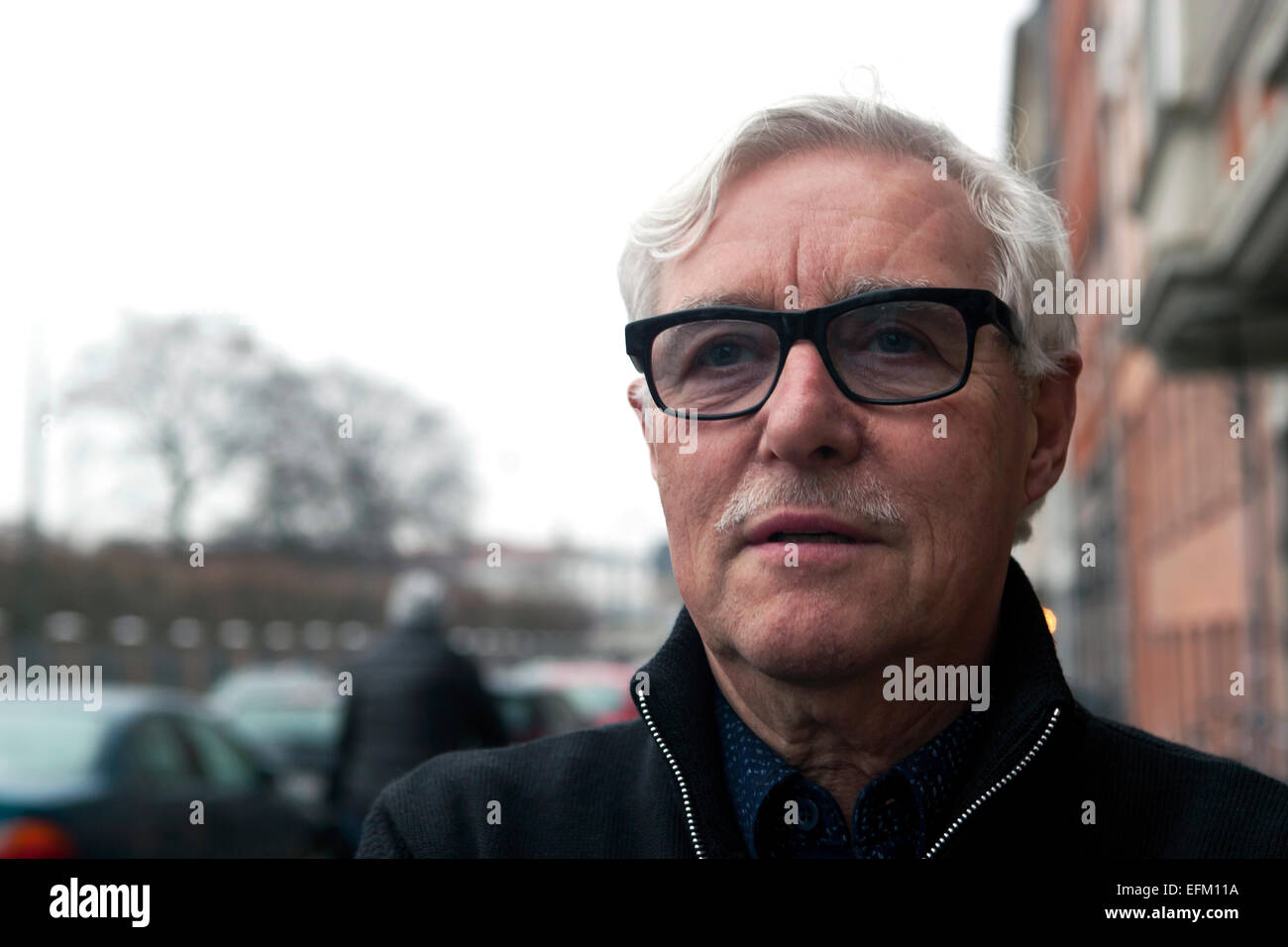 Copenhagen, Denmark, February 06, 2015: Danish bass player, Bo Stief ...