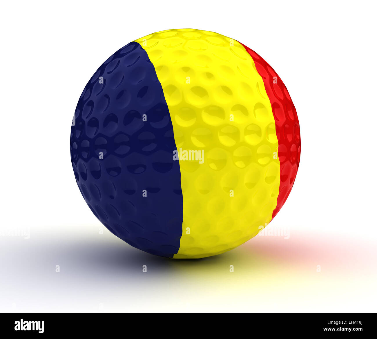 Romanian Golf Ball (Isolated with clipping path Stock Photo - Alamy