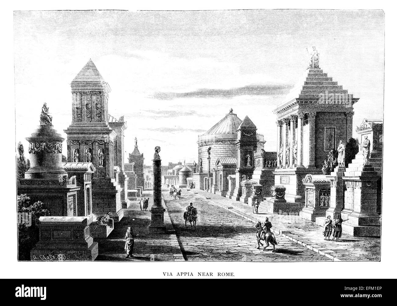 Ancient roman road drawing hi-res stock photography and images - Alamy