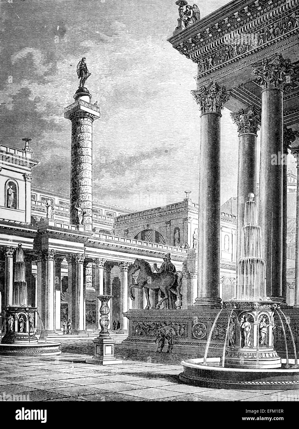 Roman forum illustration hi-res stock photography and images - Alamy