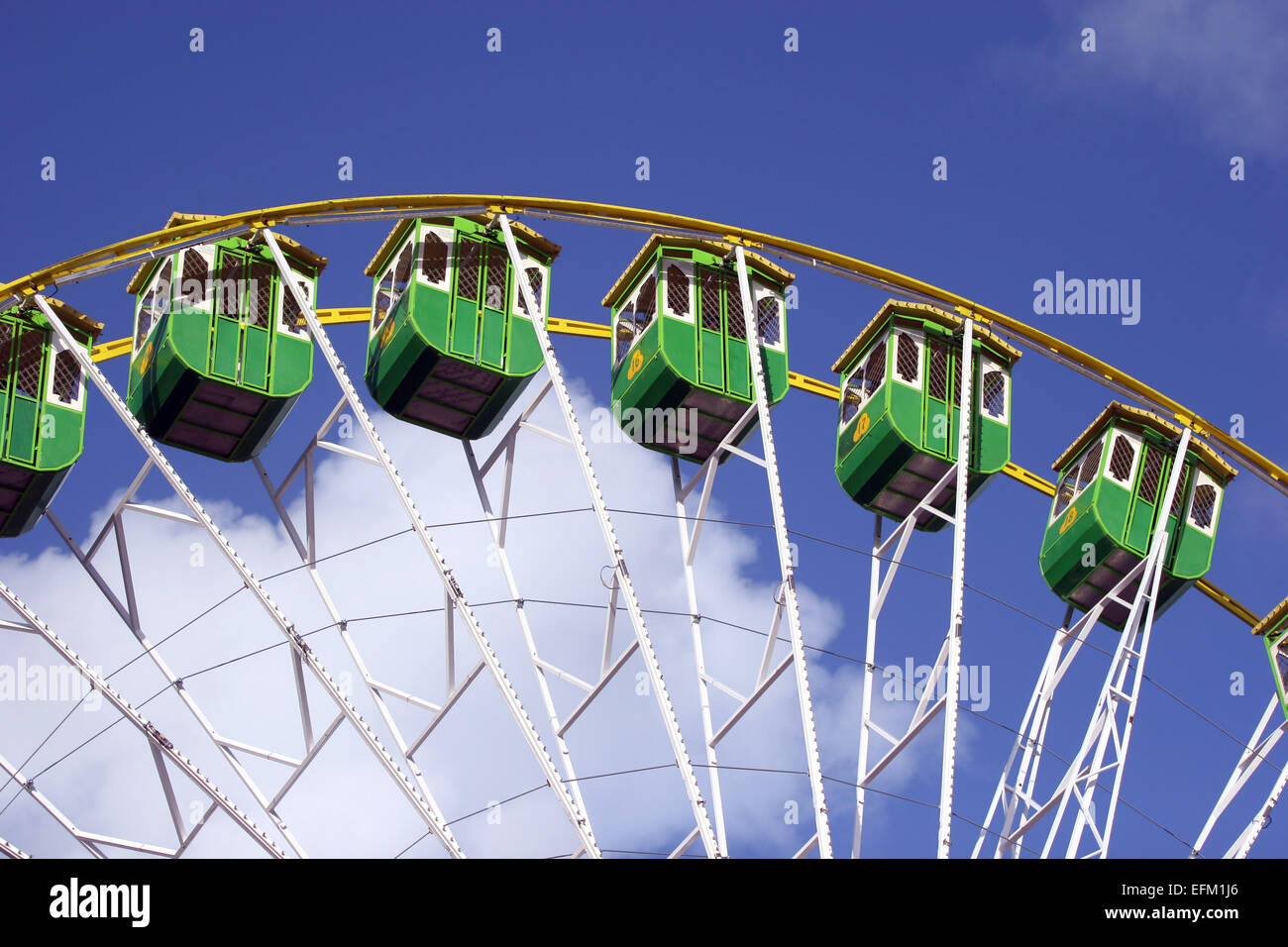 Giant Wheel detail isolated in blue sky background Stock Photo - Alamy