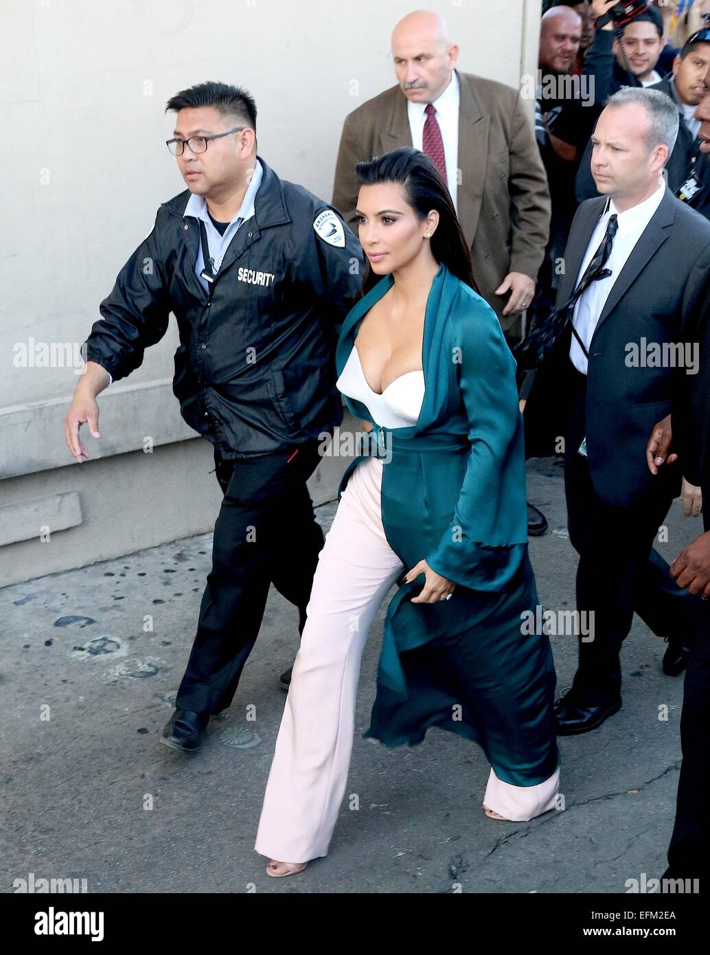 Kim Kardashian arrives at the ABC studios for late-night talk show ...