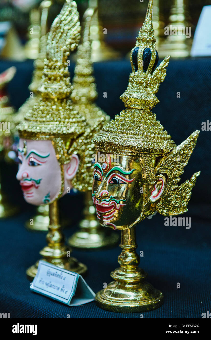 Thai Puppet for display in Koh Kret Thailand Stock Photo - Alamy