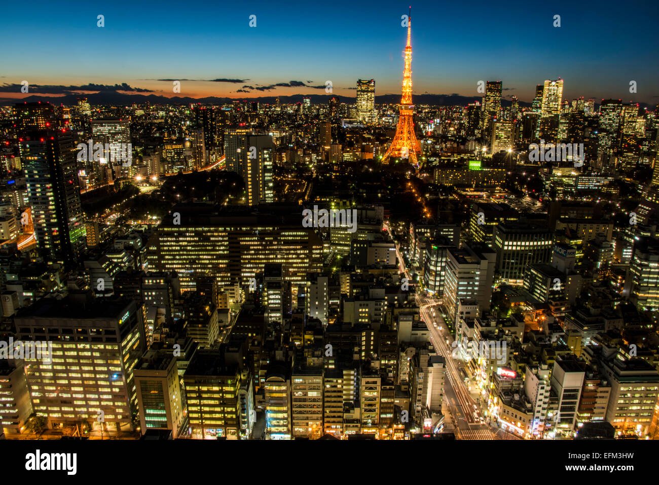 Tokyo tower,view from World Trade Center Building,Hamamatsucho,Tokyo ...