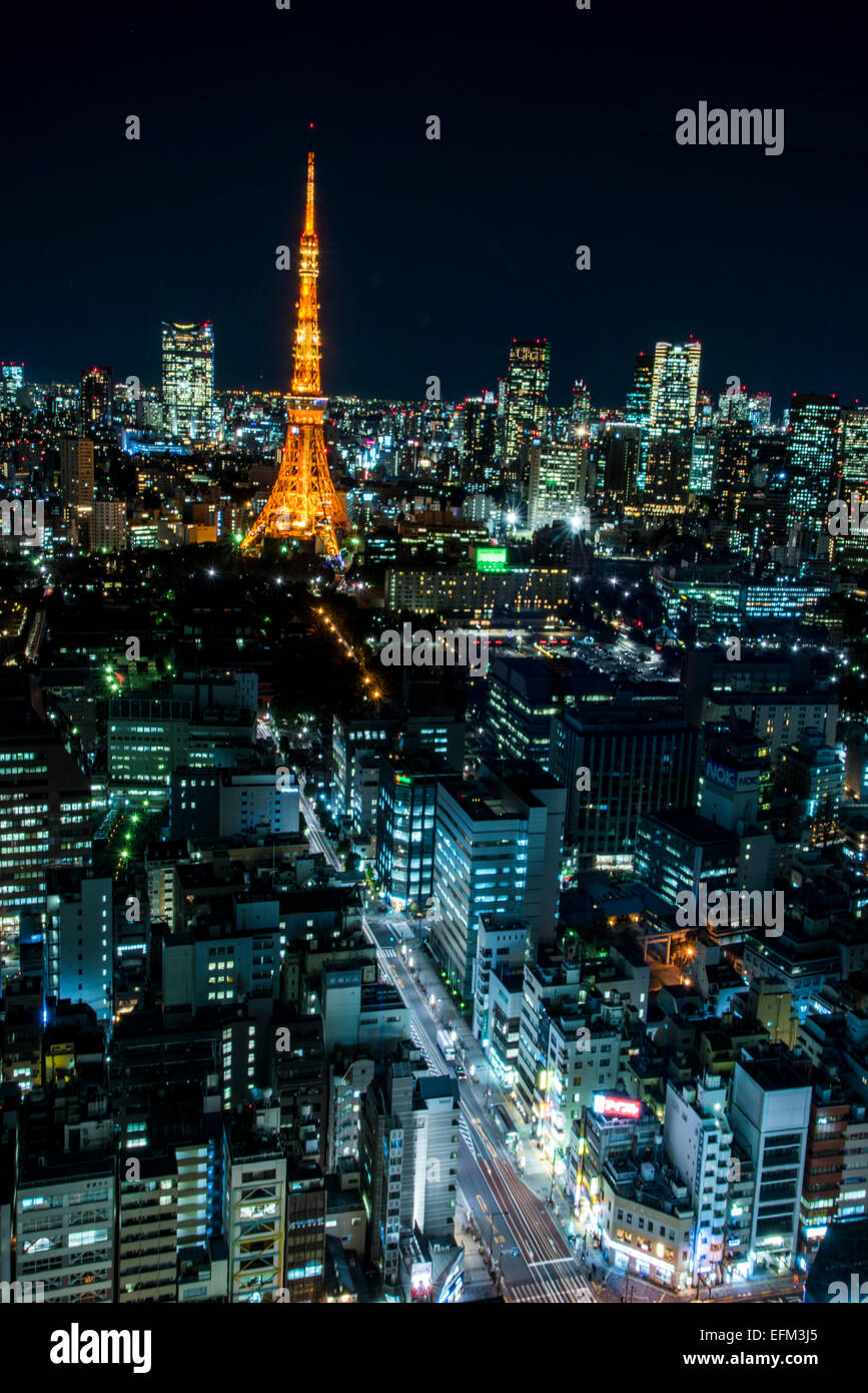 Tokyo tower,view from World Trade Center Building,Hamamatsucho,Tokyo ...