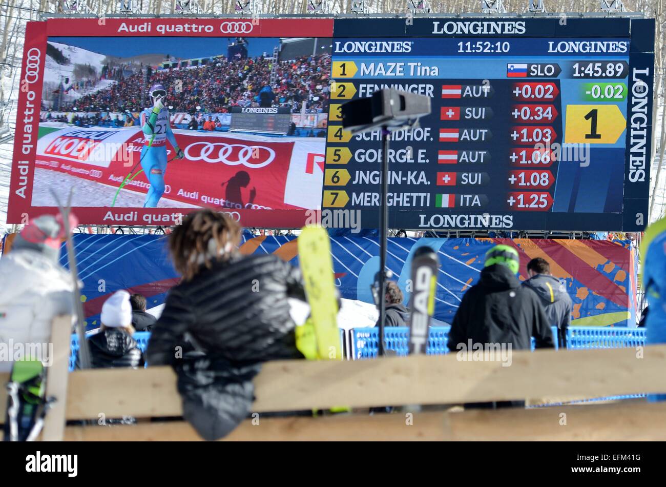 Beaver Creek, Colorado, USA. 06th Feb, 2015. Spectators at the FIS ...