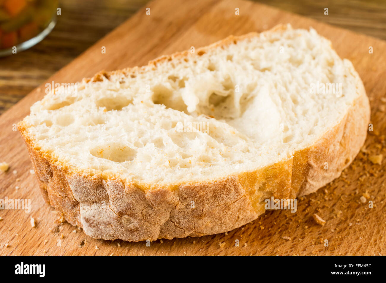 Piece of traditional Italian ciabatta bread Stock Photo - Alamy