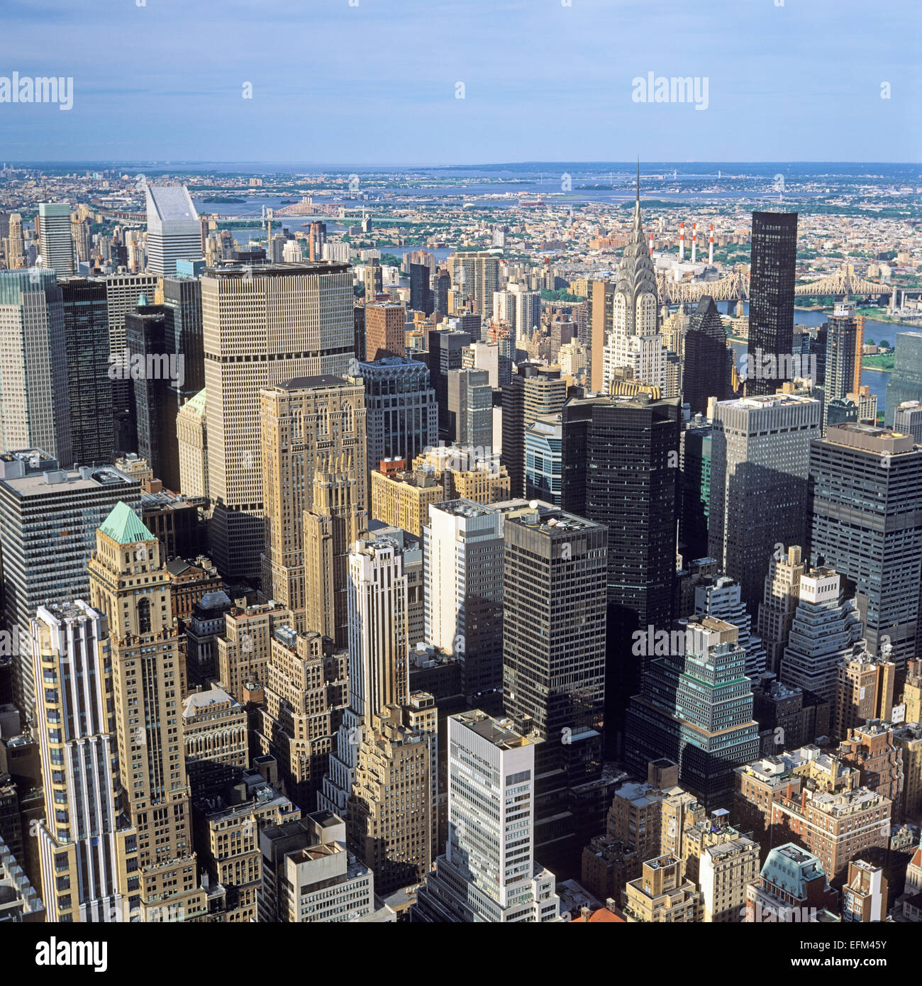 Aerial view of NYC Stock Photo - Alamy