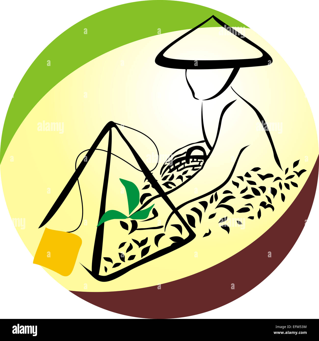 Tea harvest sign Stock Photo - Alamy