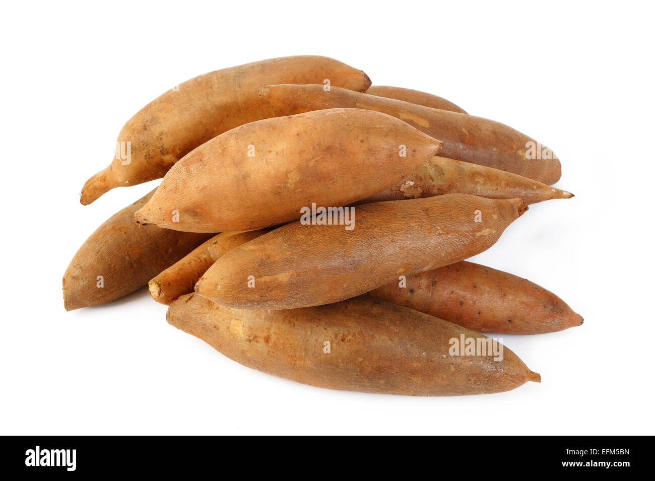 Yacon root on white background Stock Photo - Alamy