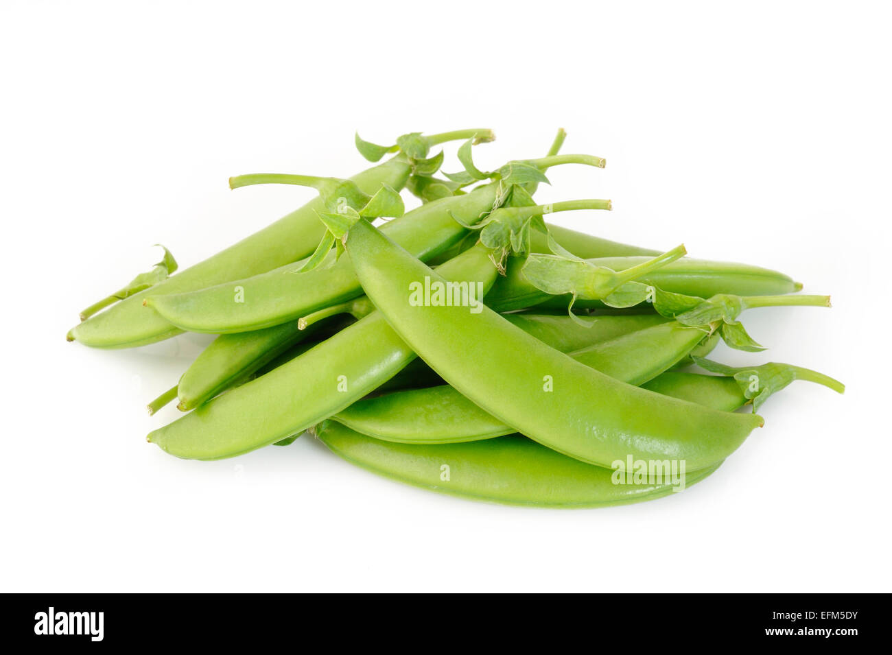 Sugar snap peas plant Cut Out Stock Images & Pictures - Alamy