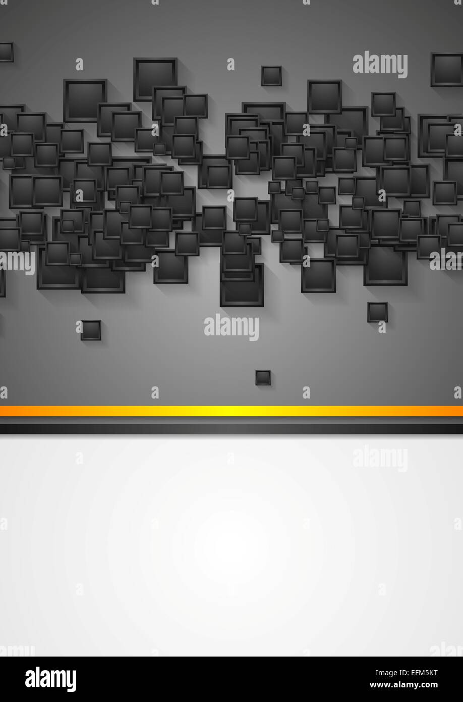 Abstract corporate tech flyer design. Vector background Stock Photo - Alamy