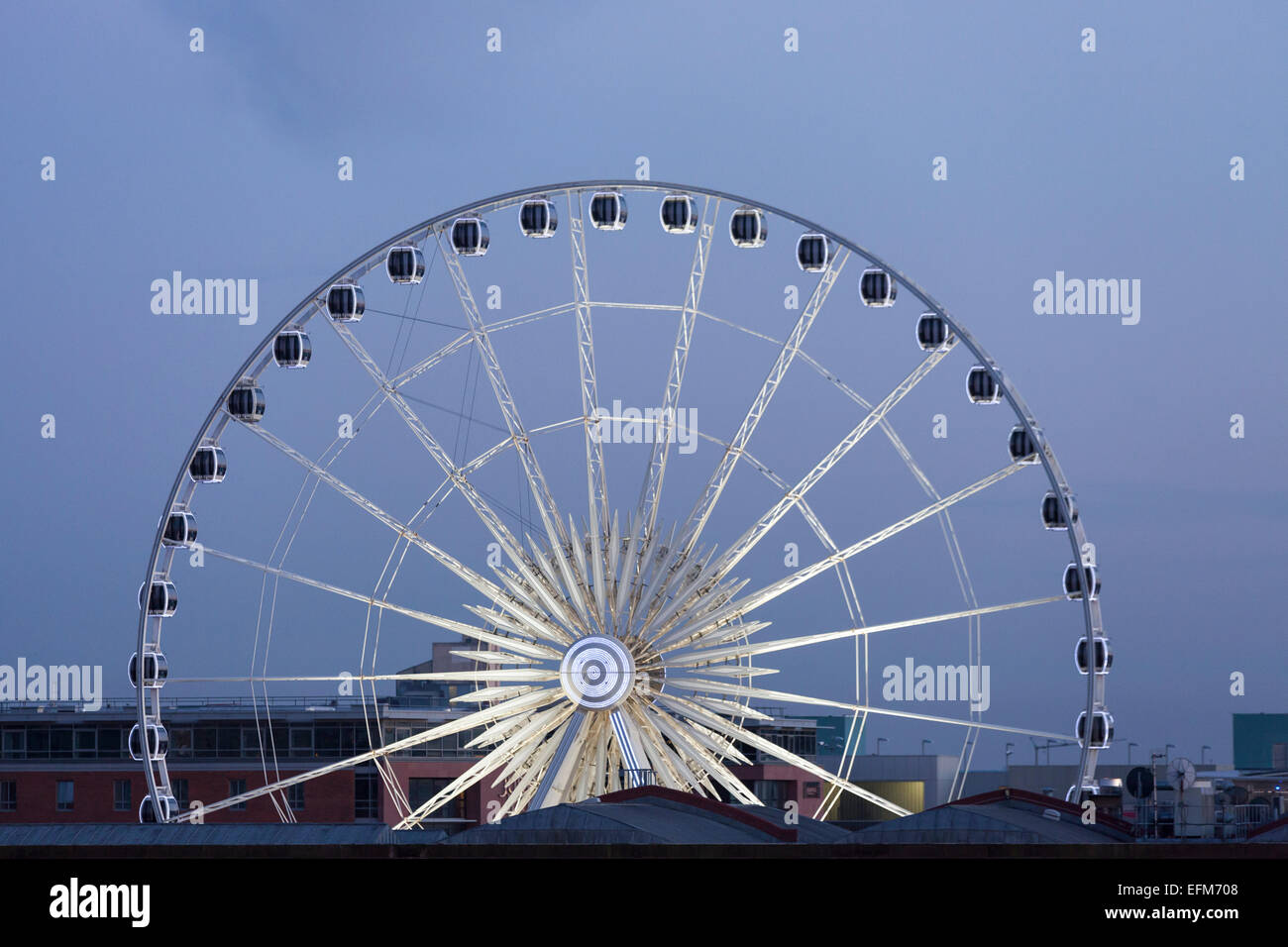 The Wheel of Liverpool at the Albert Dock Stock Photo - Alamy