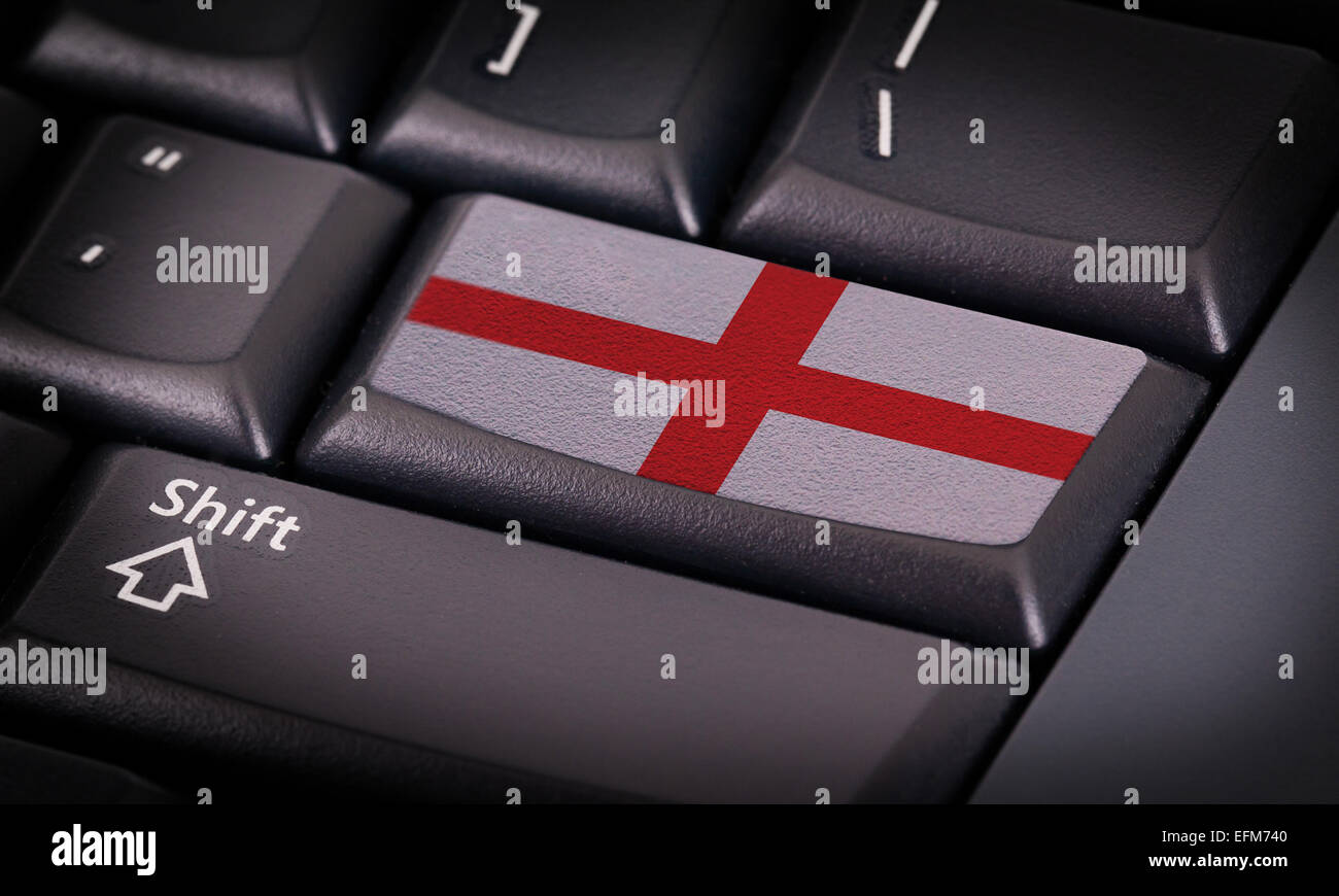 Computer keyboard england flag concept hi-res stock photography and ...