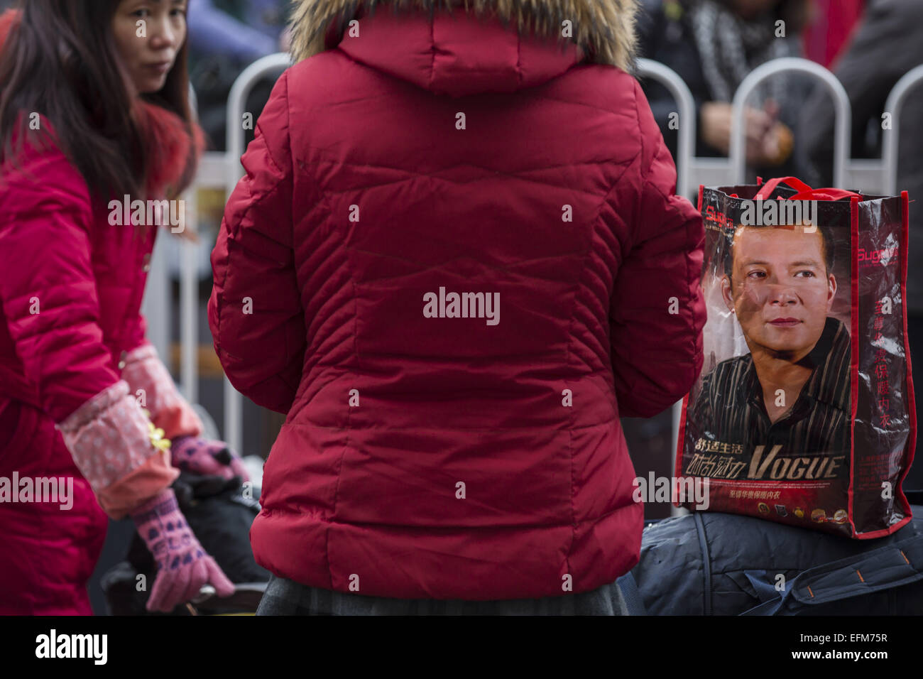 Beijing, China. 4th Feb, 2015. At Beijing Western Railway Station. The ...