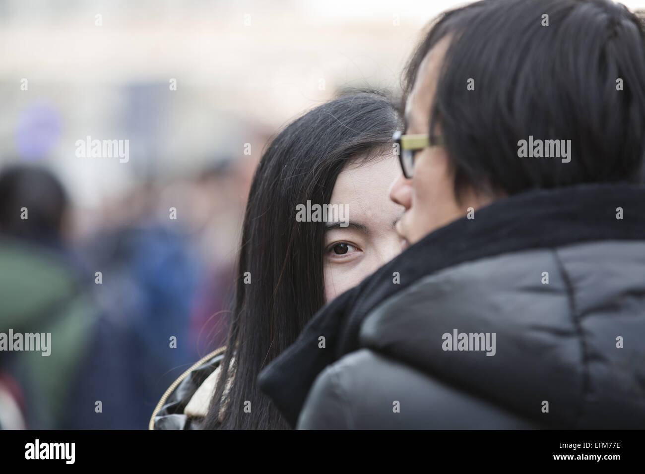 Beijing, China. 4th Feb, 2015. At Beijing Western Railway Station. The ...