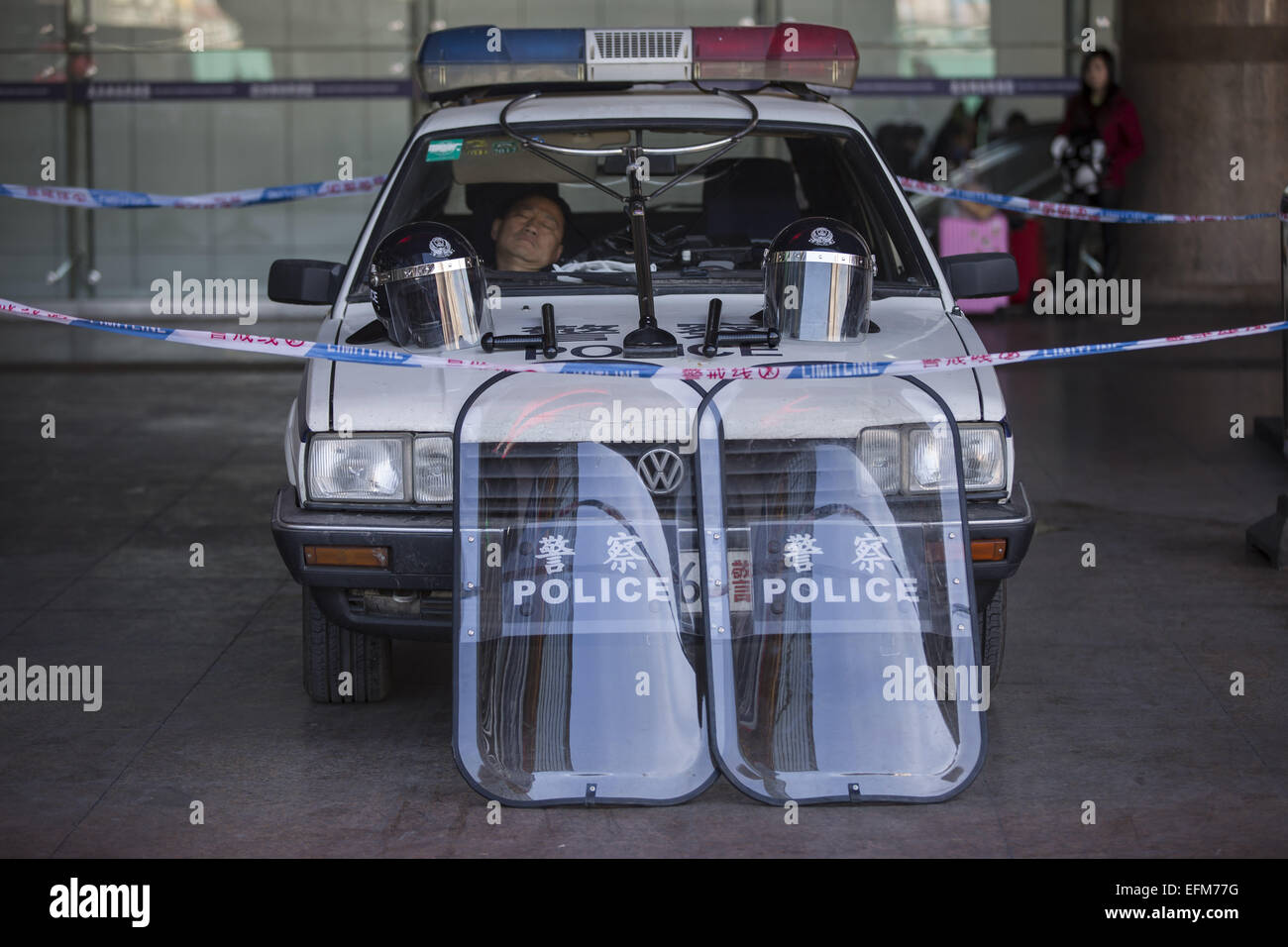Beijing, China. 4th Feb, 2015. At Beijing Western Railway Station. The ...