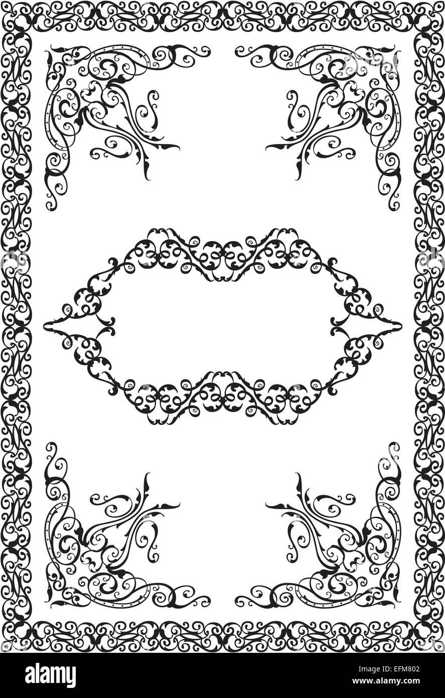 Art Foliant Page is isolated on white Stock Photo - Alamy