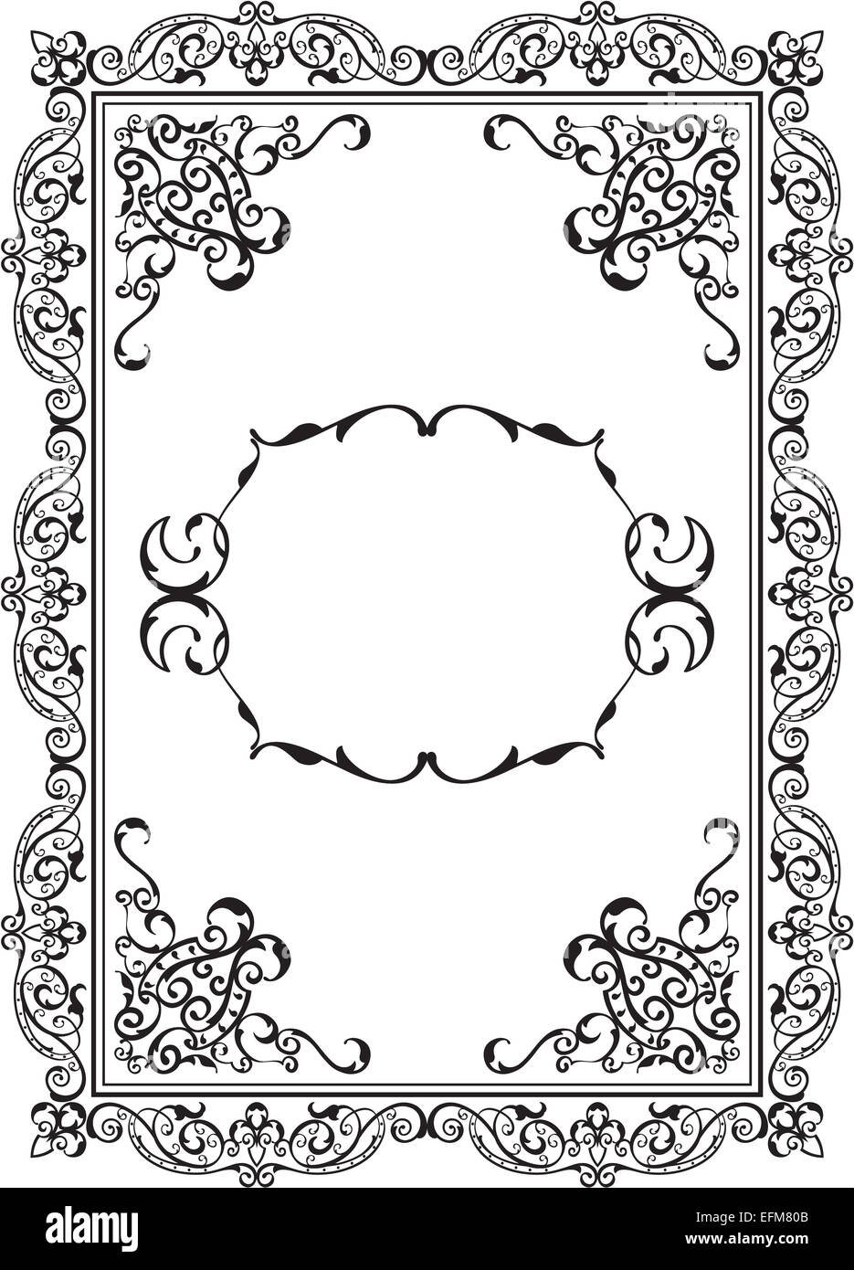 Old Nice Frame is isolated on white Stock Photo - Alamy