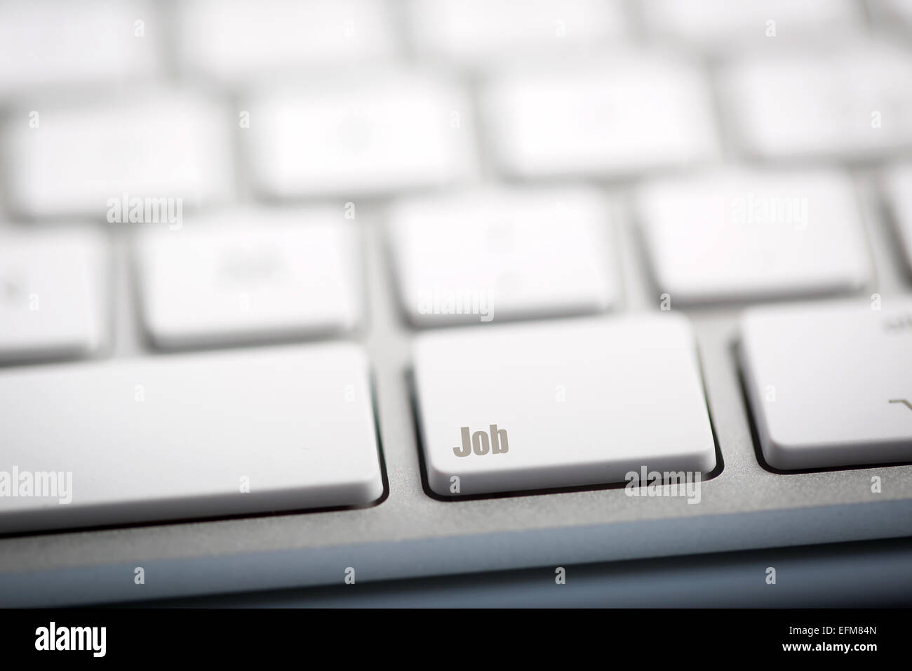The word "JOB" written on metallic keyboard Stock Photo - Alamy