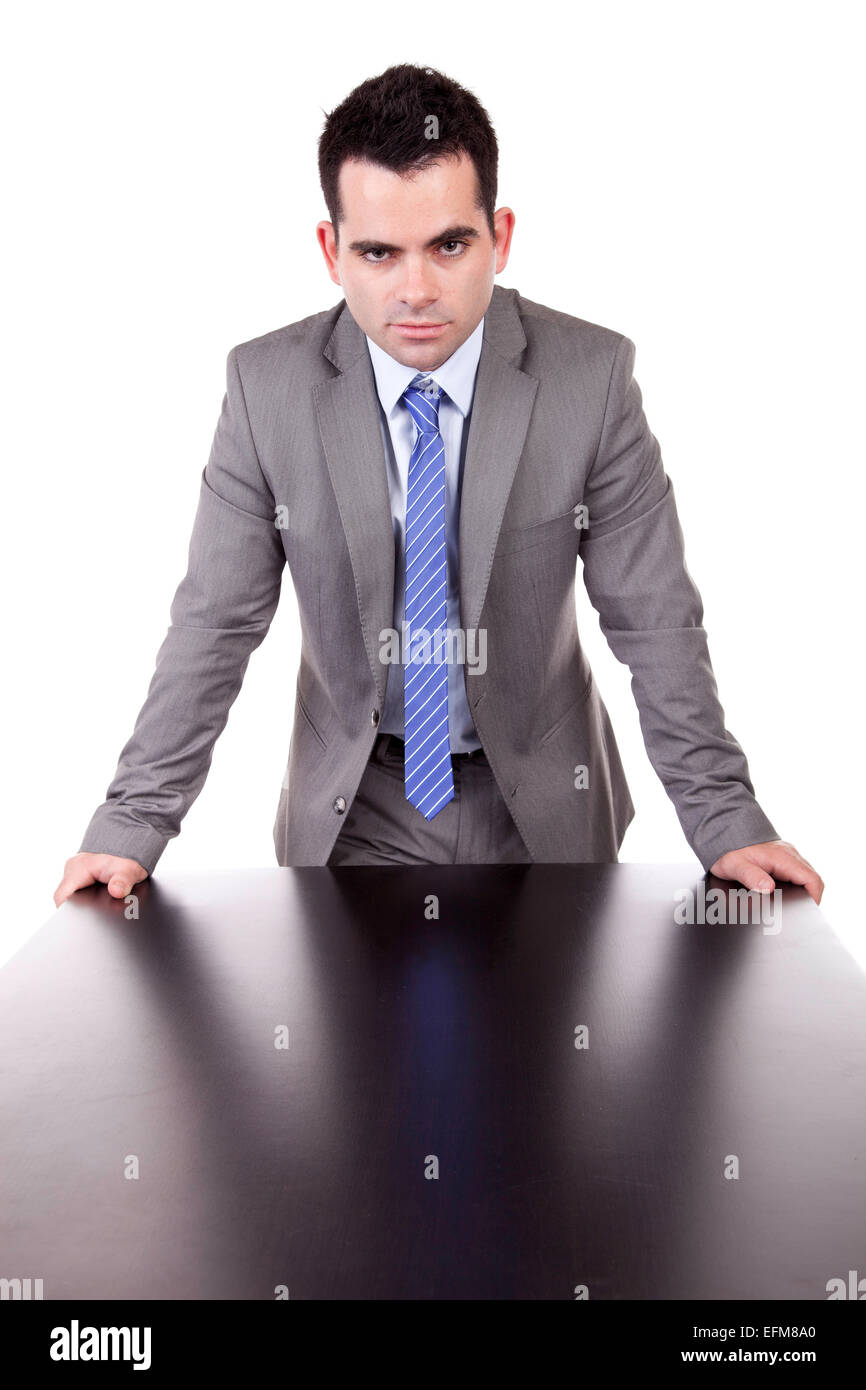 Business man at work - isolated Stock Photo - Alamy
