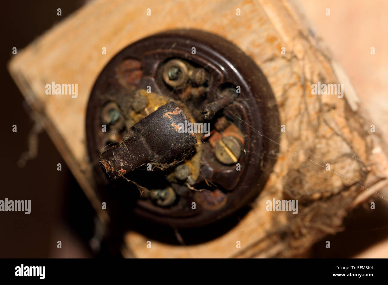 Early electric light switches hi-res stock photography and images - Alamy