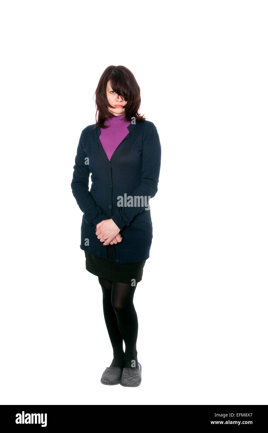 Frustrated sad tired woman Cut Out Stock Images & Pictures - Alamy