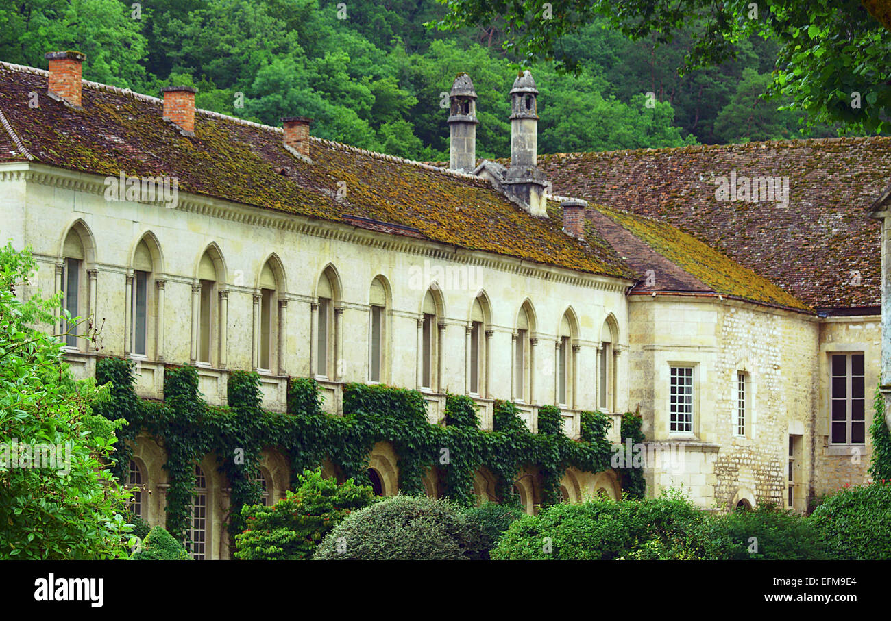 Medieval monastery building in France Stock Photo - Alamy
