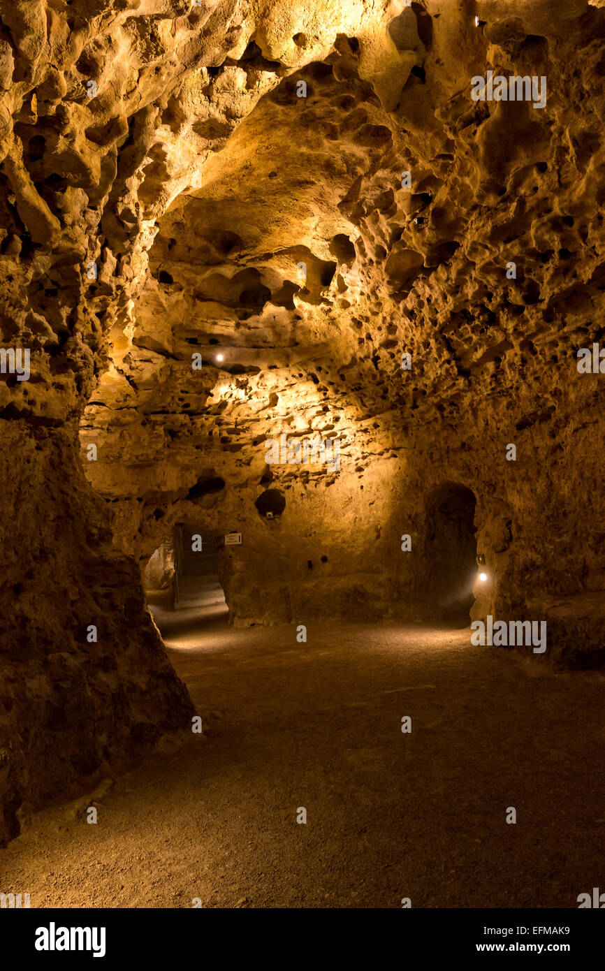 Llighted cave detail from Hungary,Tapolca,The Lake Cave Stock Photo - Alamy