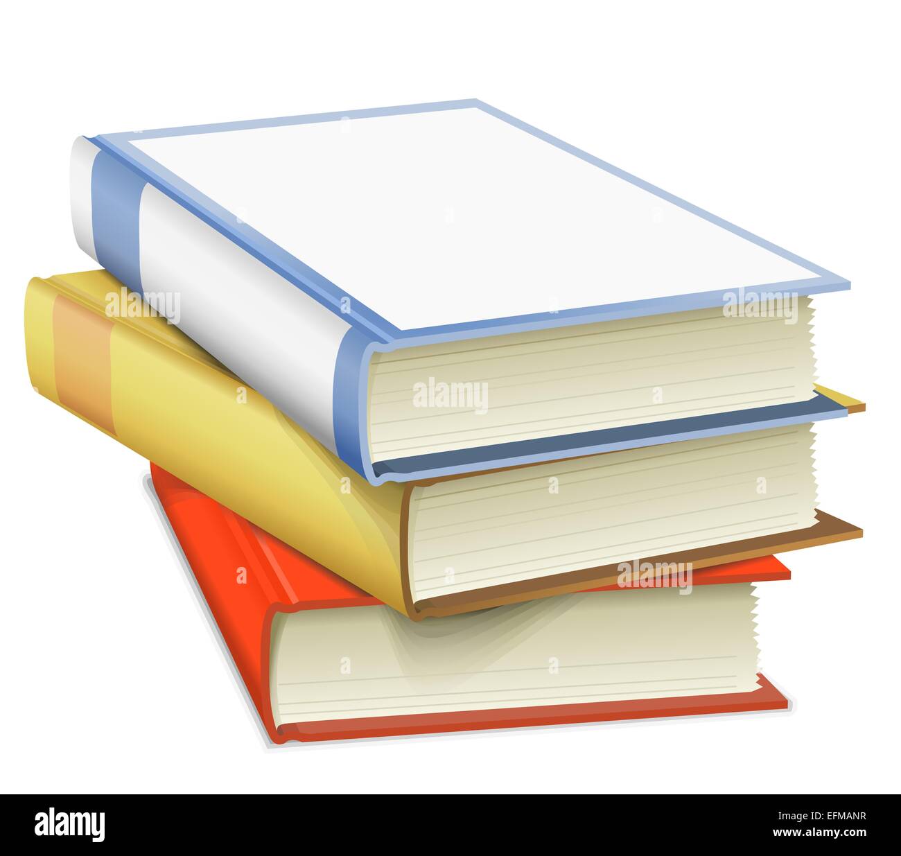 Stacked books. A pile of colorful hardcover textbooks Stock Photo - Alamy