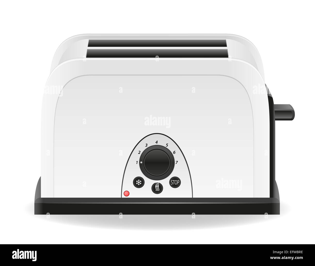 toaster illustration isolated on white background Stock Photo - Alamy