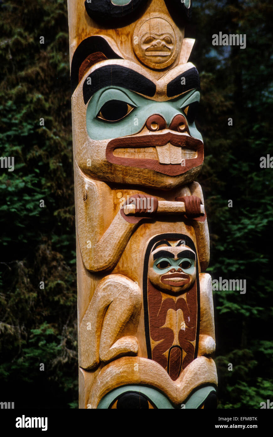 Beaver totem hi-res stock photography and images - Alamy