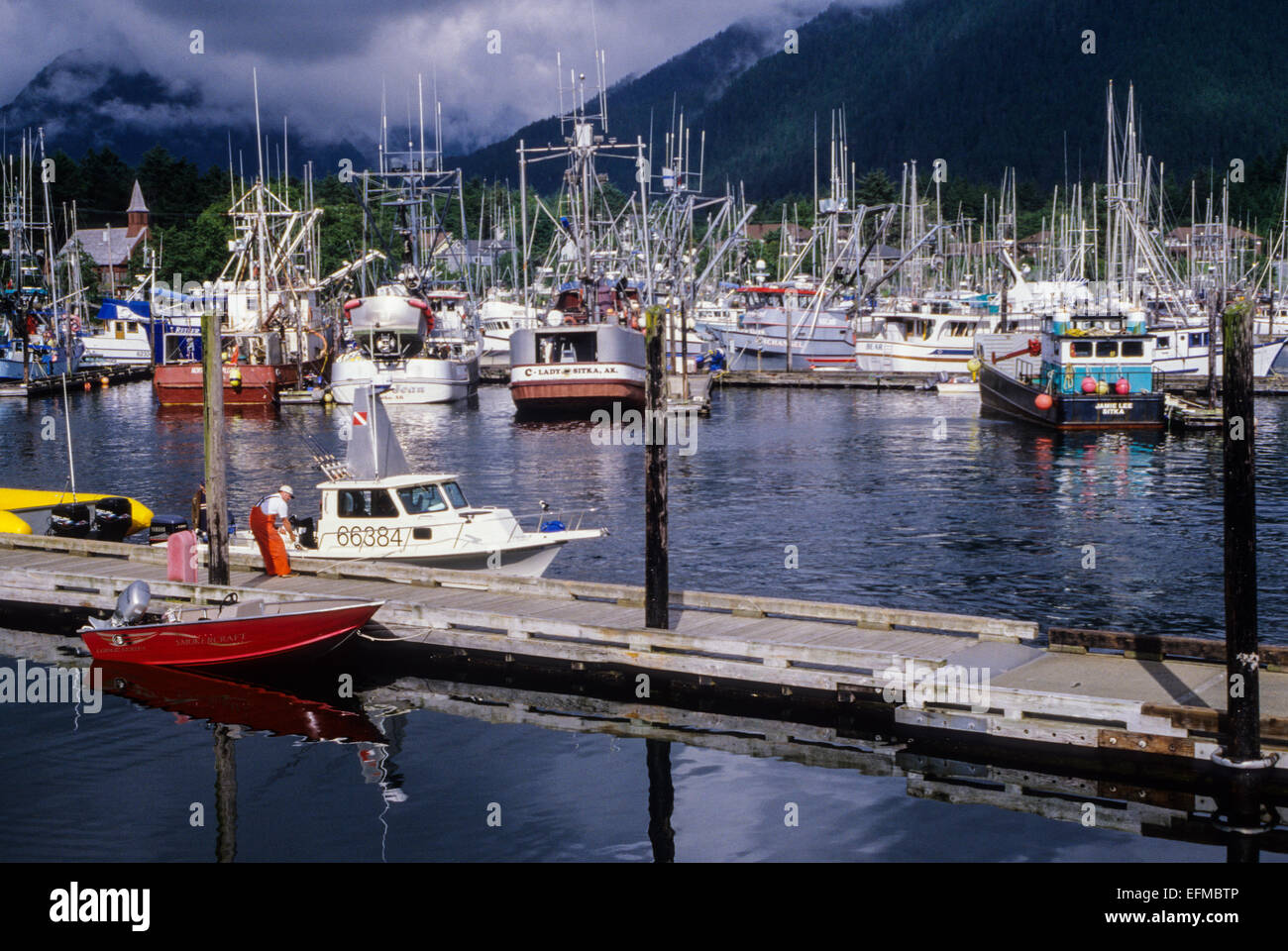 Alaska sitka boats harbor hi-res stock photography and images - Alamy