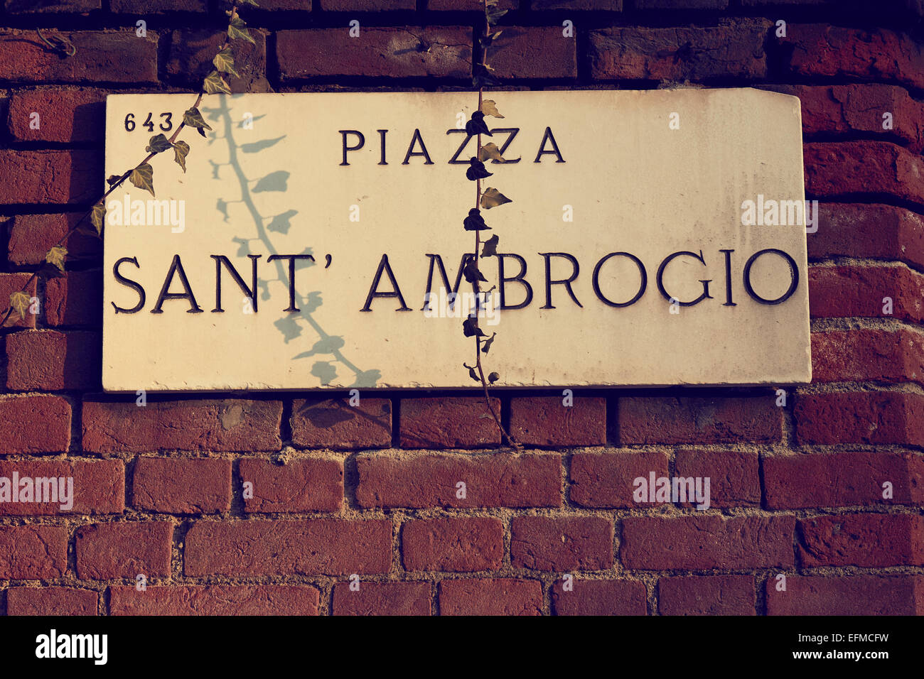 Signs attached to wall hi-res stock photography and images - Alamy