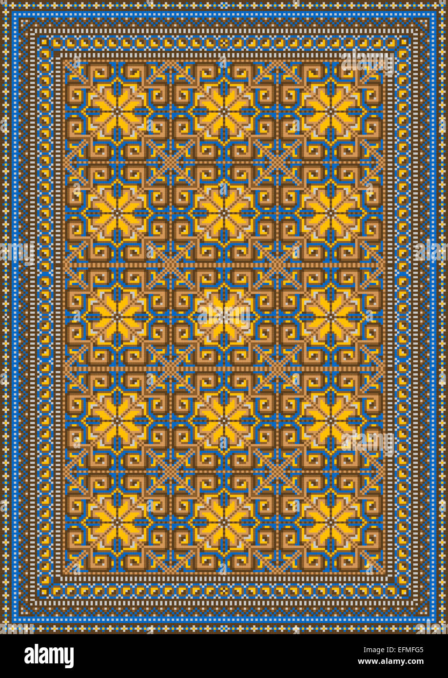 Pompous classic pattern for carpet Stock Photo - Alamy