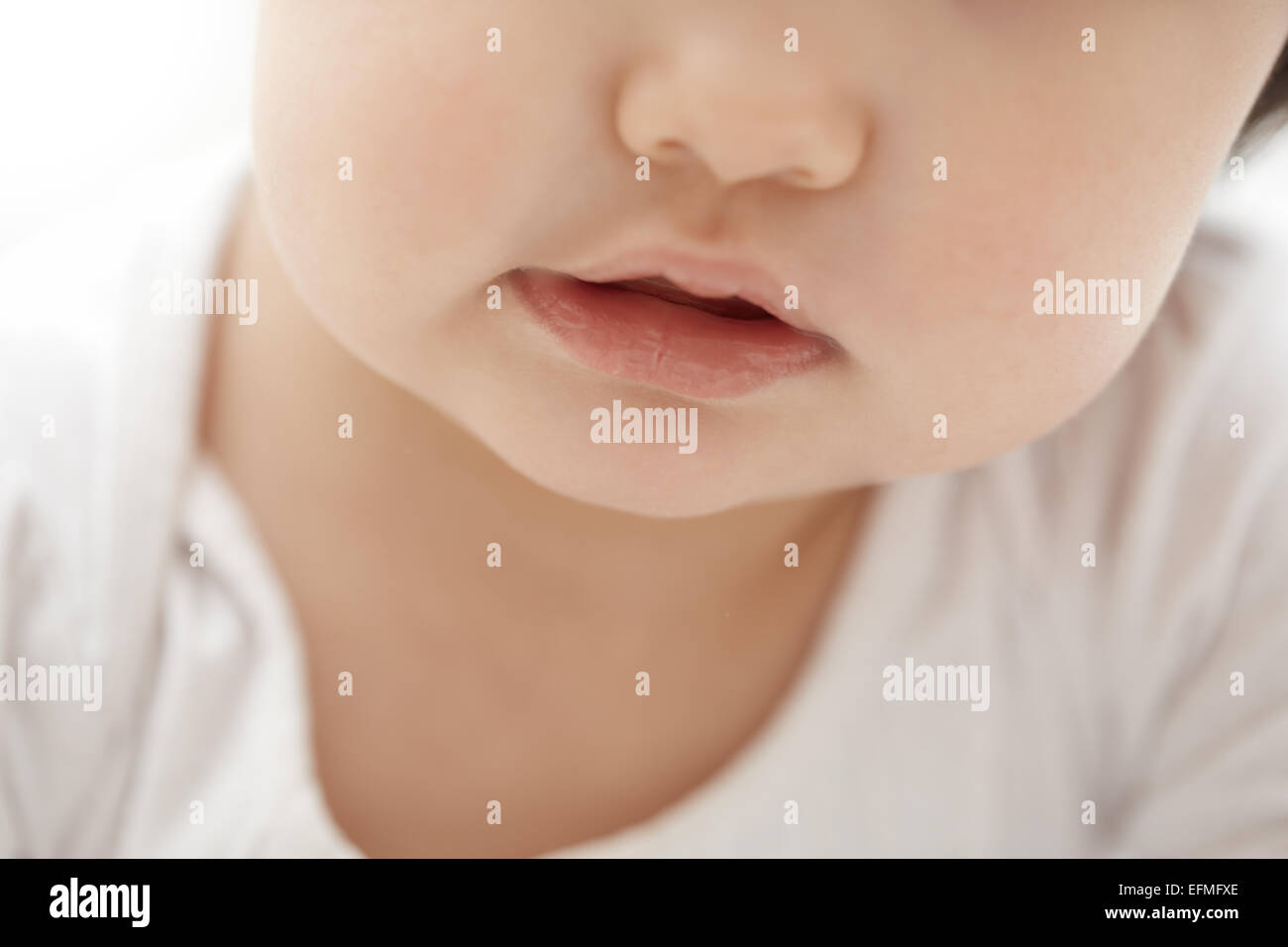 Child close up lips hi-res stock photography and images - Alamy